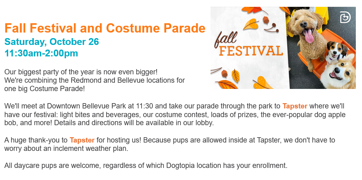 Fall Festival and Costume Parade - Bellevue
